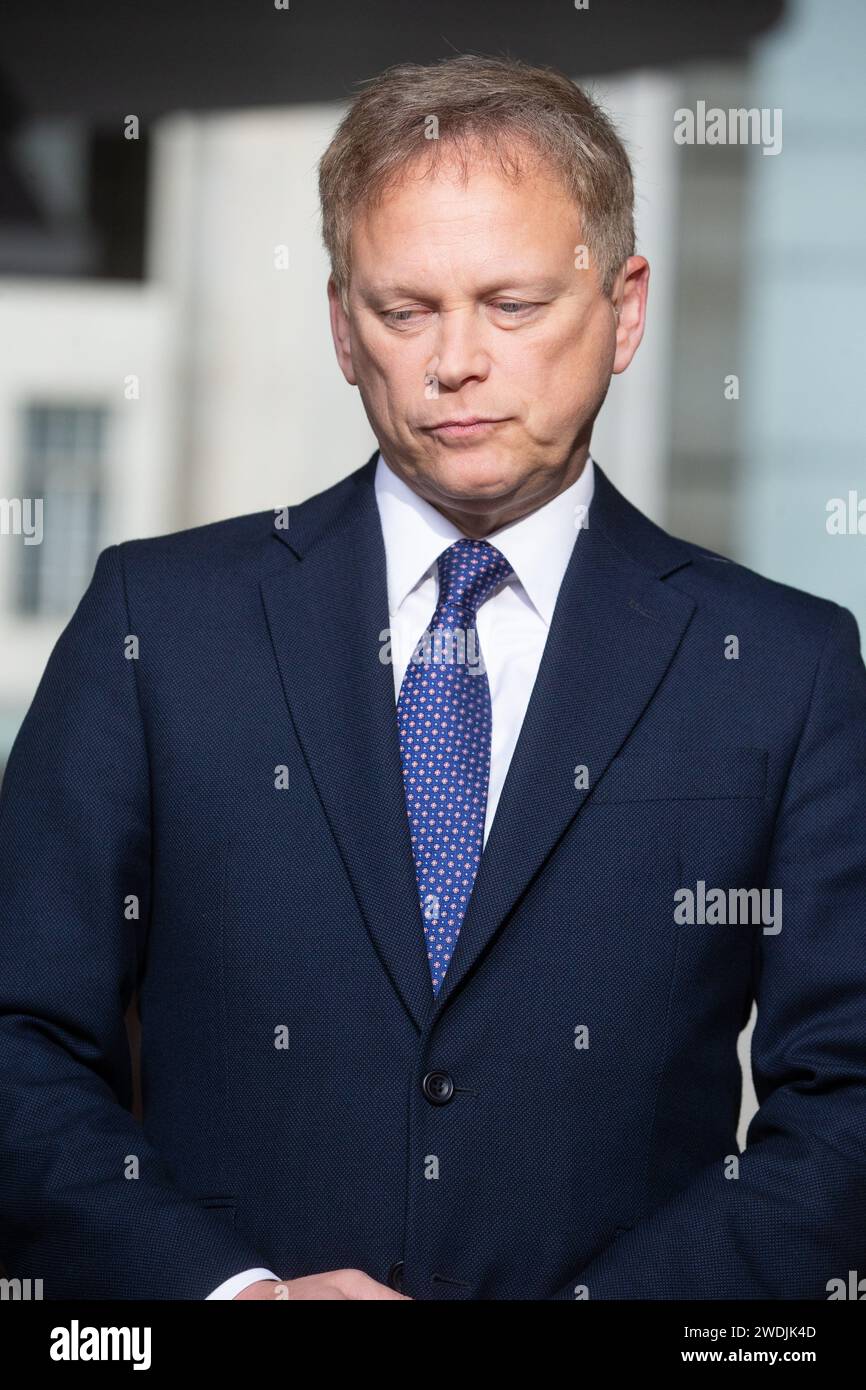 London, England, UK. 21st Jan, 2024. Secretary of State for Defence ...