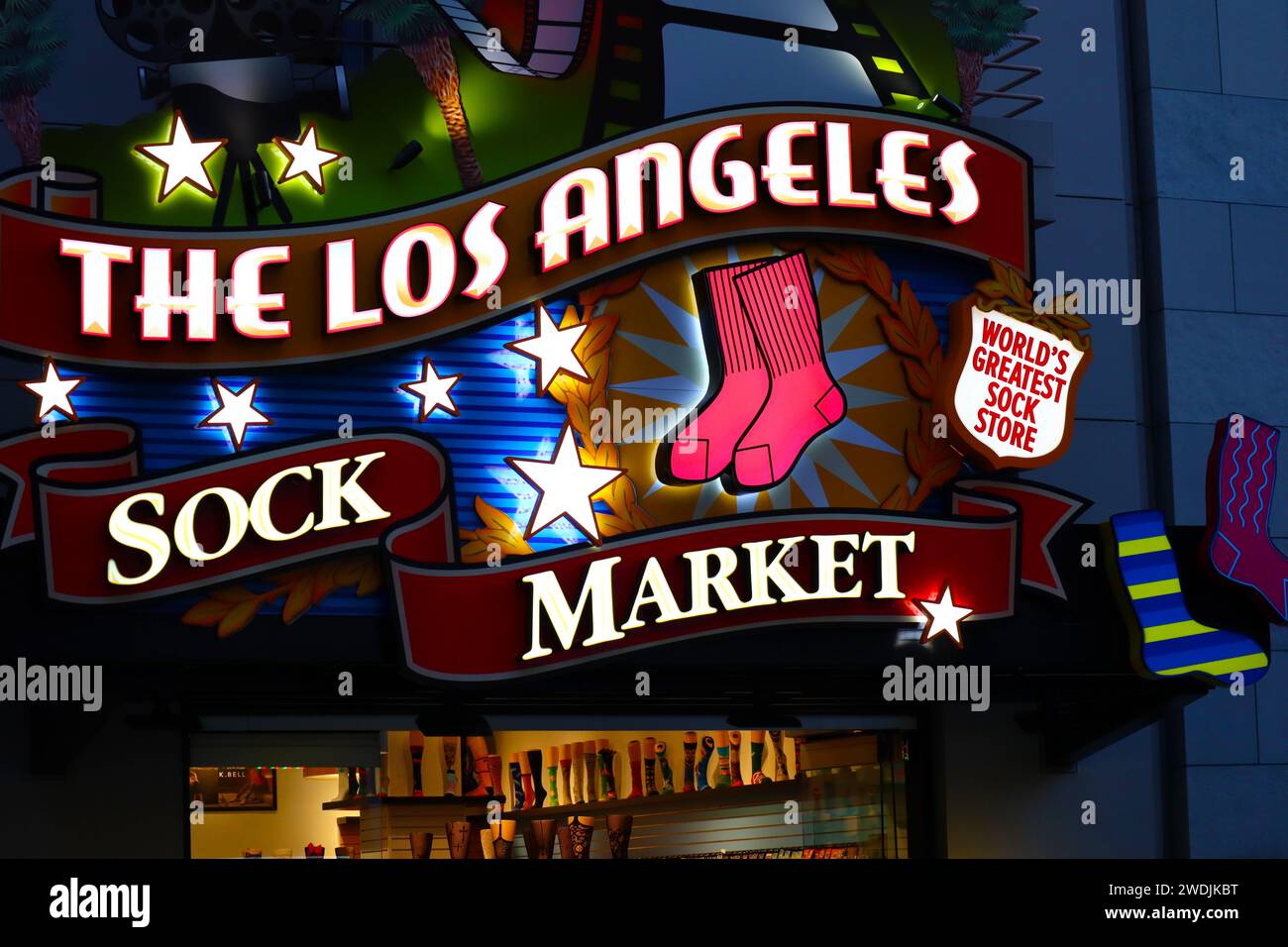 Universal City, Hollywood, California: The Los Angeles Sock Market on CityWalk at Universal ...