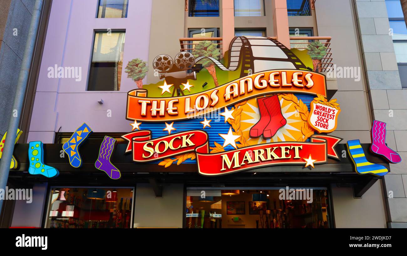 Universal City, Hollywood, California: The Los Angeles Sock Market on CityWalk at Universal ...