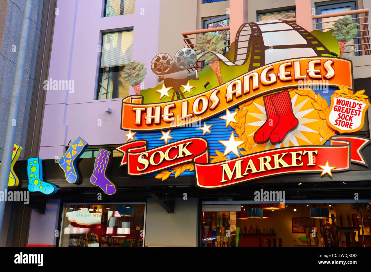 Universal City, Hollywood, California: The Los Angeles Sock Market on CityWalk at Universal ...