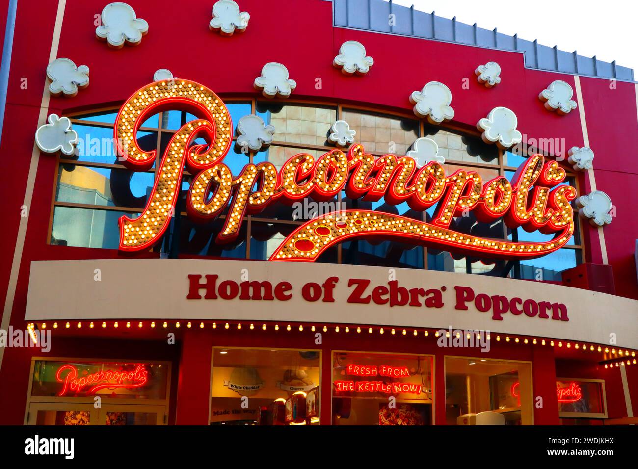 Universal City, Hollywood, California POPCORNOPOLIS Home of Zebra Popcorn on CityWalk at ...