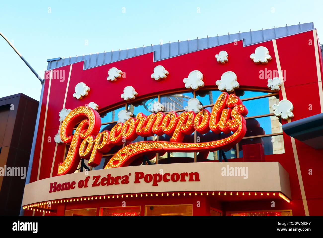 Universal City, Hollywood, California POPCORNOPOLIS Home of Zebra ...