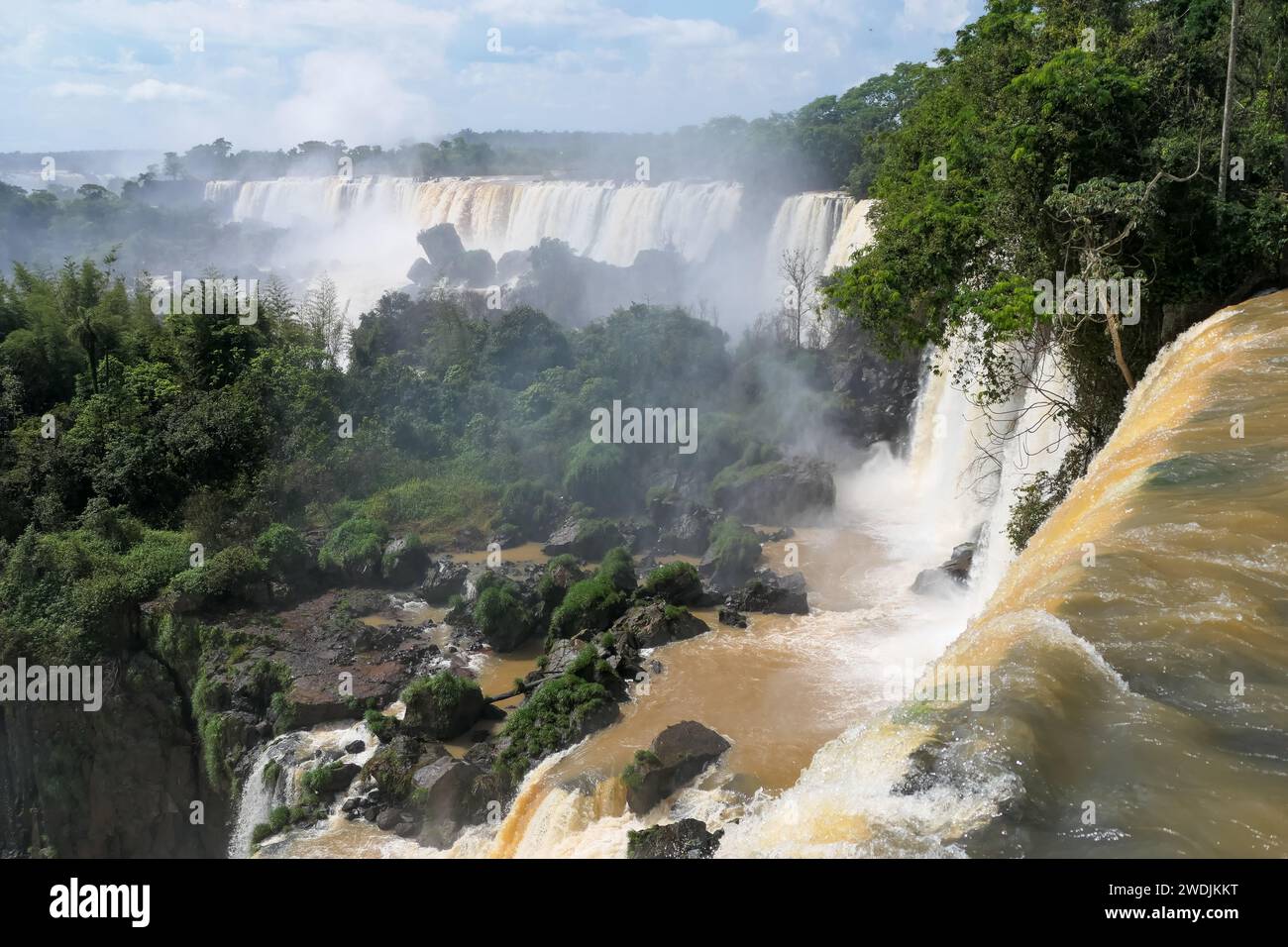 Iguazu National Park, Argentina. Iguazu Falls - Upper (Superior ...