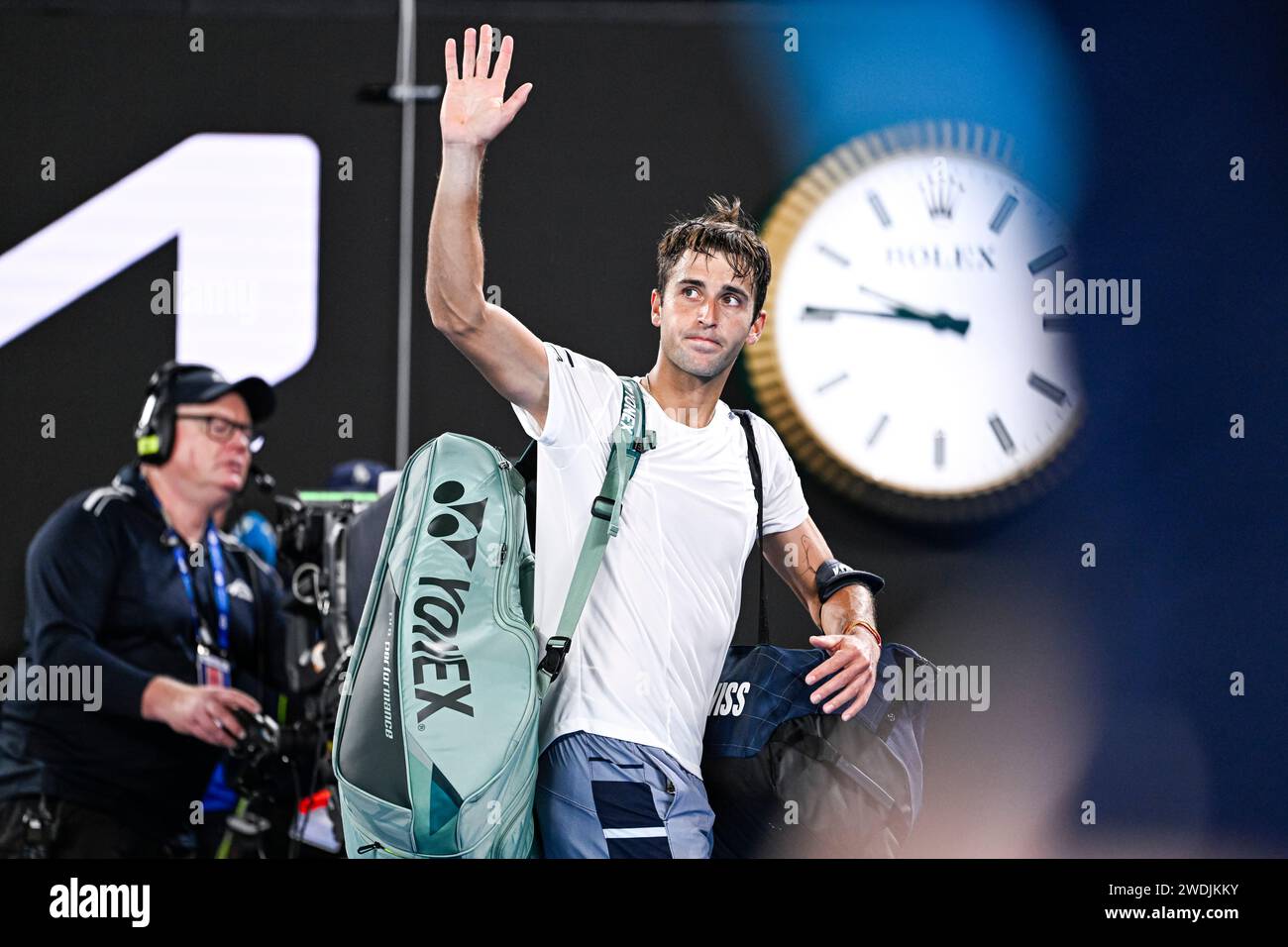 Paris, France. 19th Jan, 2024. Tomas Martin Etcheverry during the ...