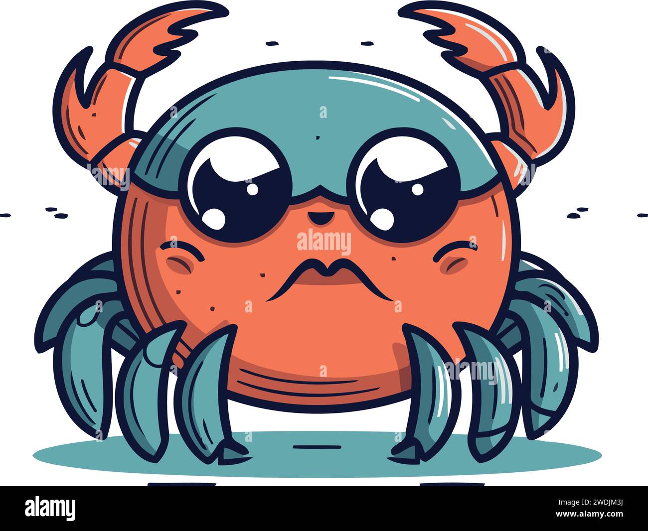 Crustaceans illustration Stock Vector Images - Alamy