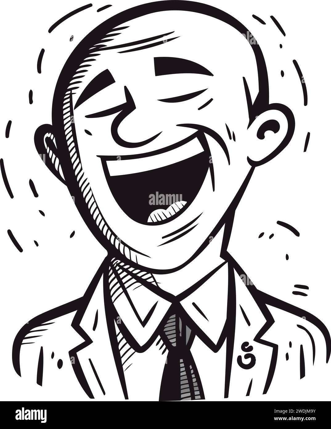 Man laughing clip art Cut Out Stock Images & Pictures - Alamy
