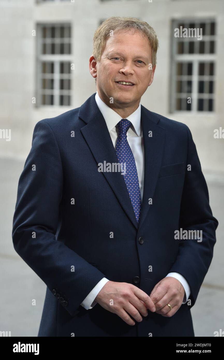London, England, UK. 21st Jan, 2024. Defence Secretary GRANT SHAPPS is ...