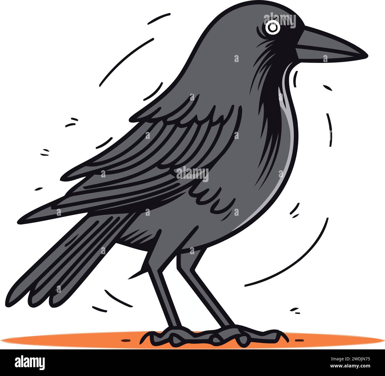 Jackdaw illustration hi-res stock photography and images - Alamy