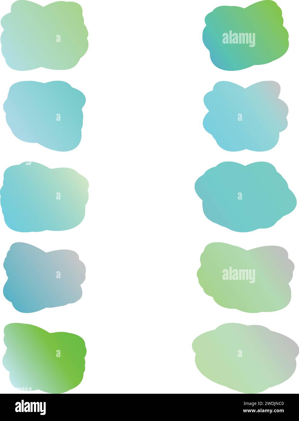 A simple cut out transparent gradient cloud speech bubble shape design ...