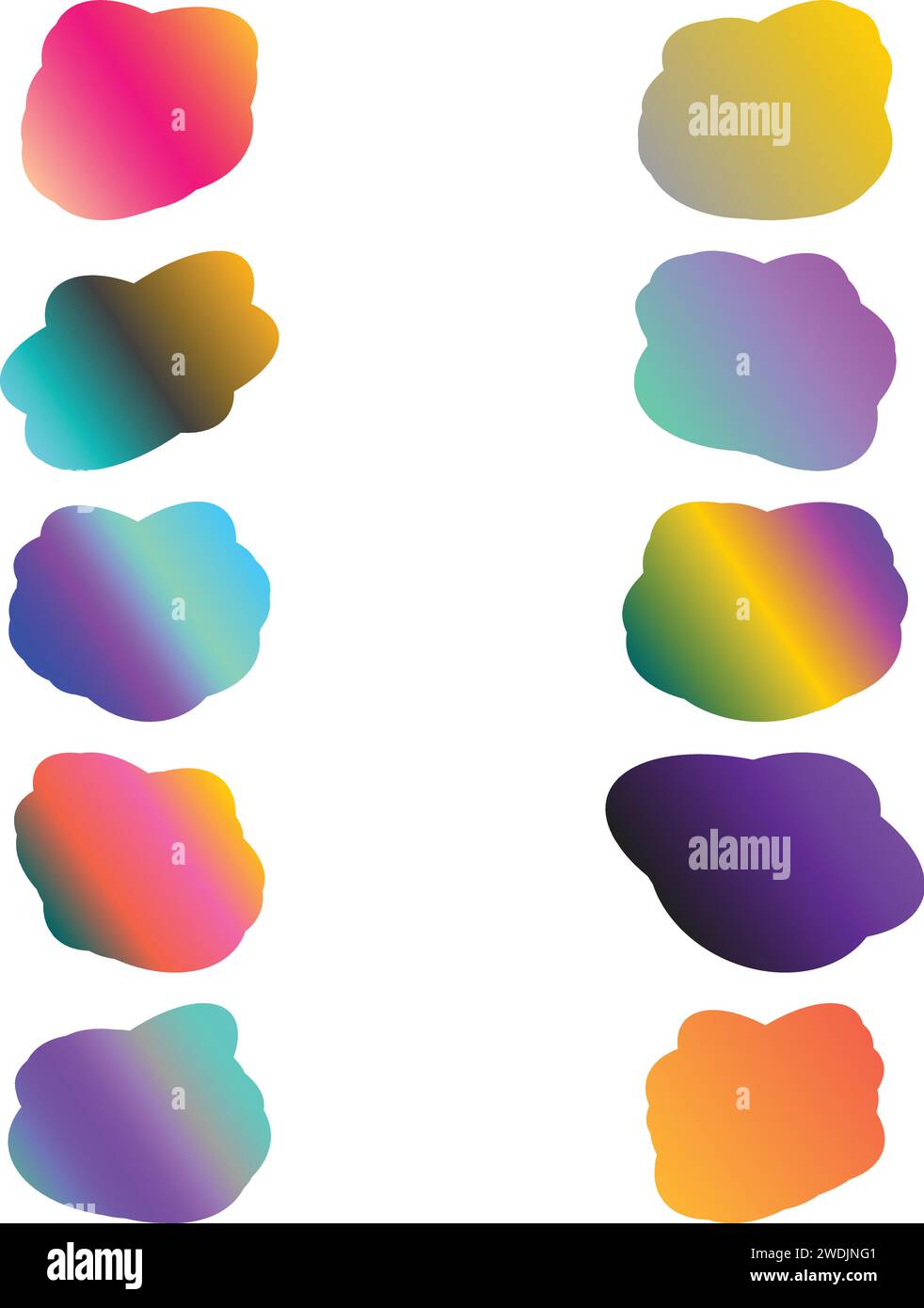 A simple cut out transparent gradient cloud speech bubble shape design ...