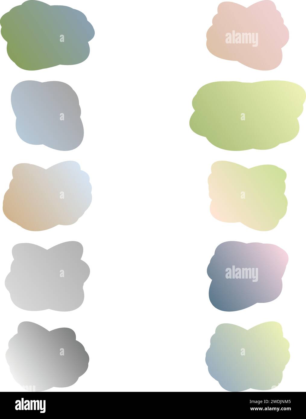 A simple cut out transparent gradient cloud speech bubble shape design ...