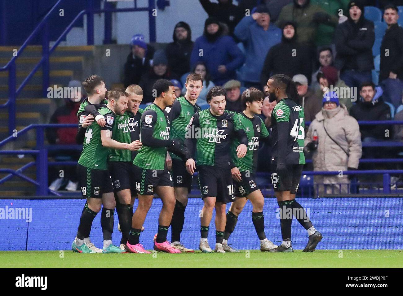 Sheffield, UK. 20th Jan, 2024. Coventry City midfielder Ben Sheaf (14 ...