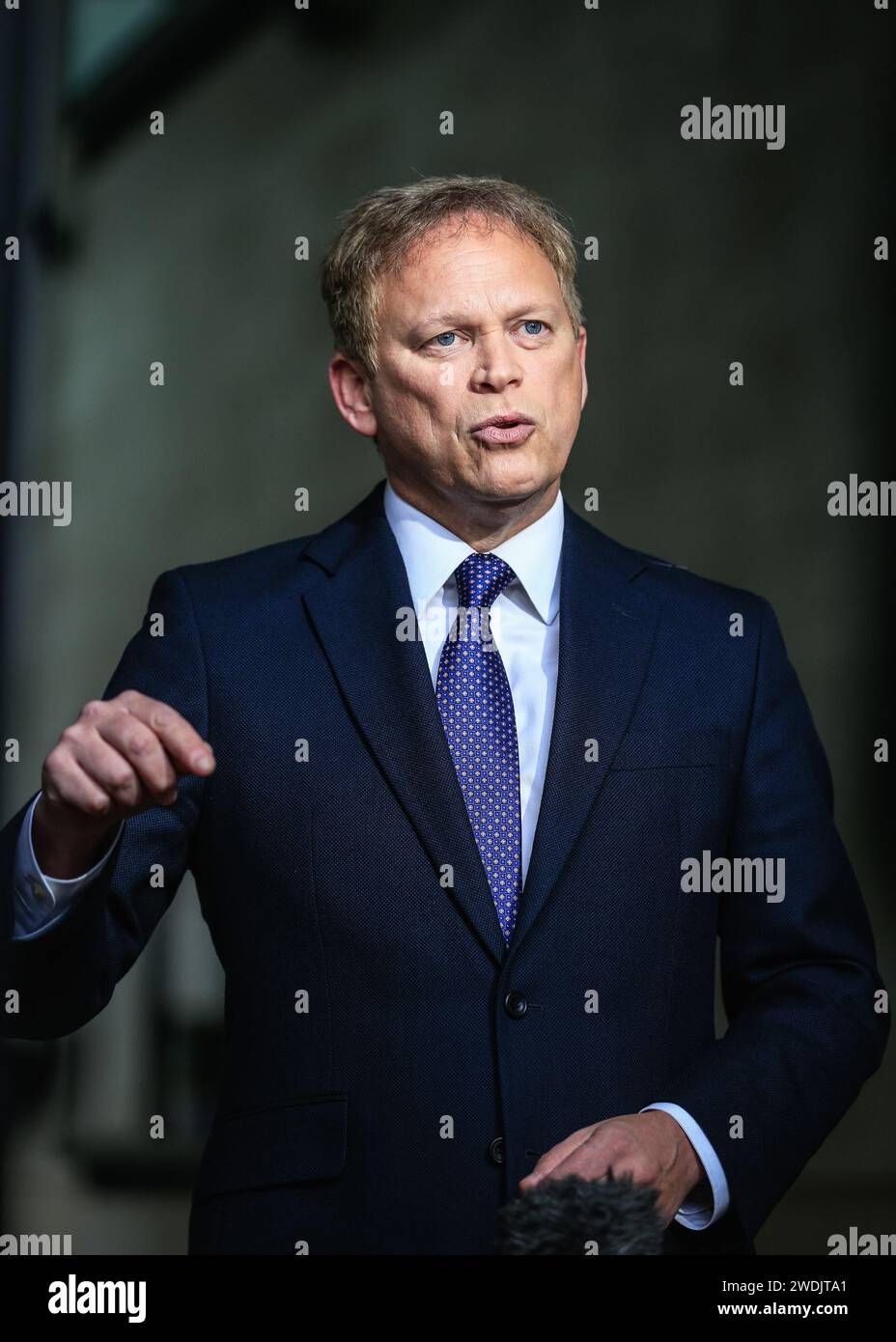 London, UK. 21st Jan, 2024. Grant Shapps, MP, Secretary of State for ...