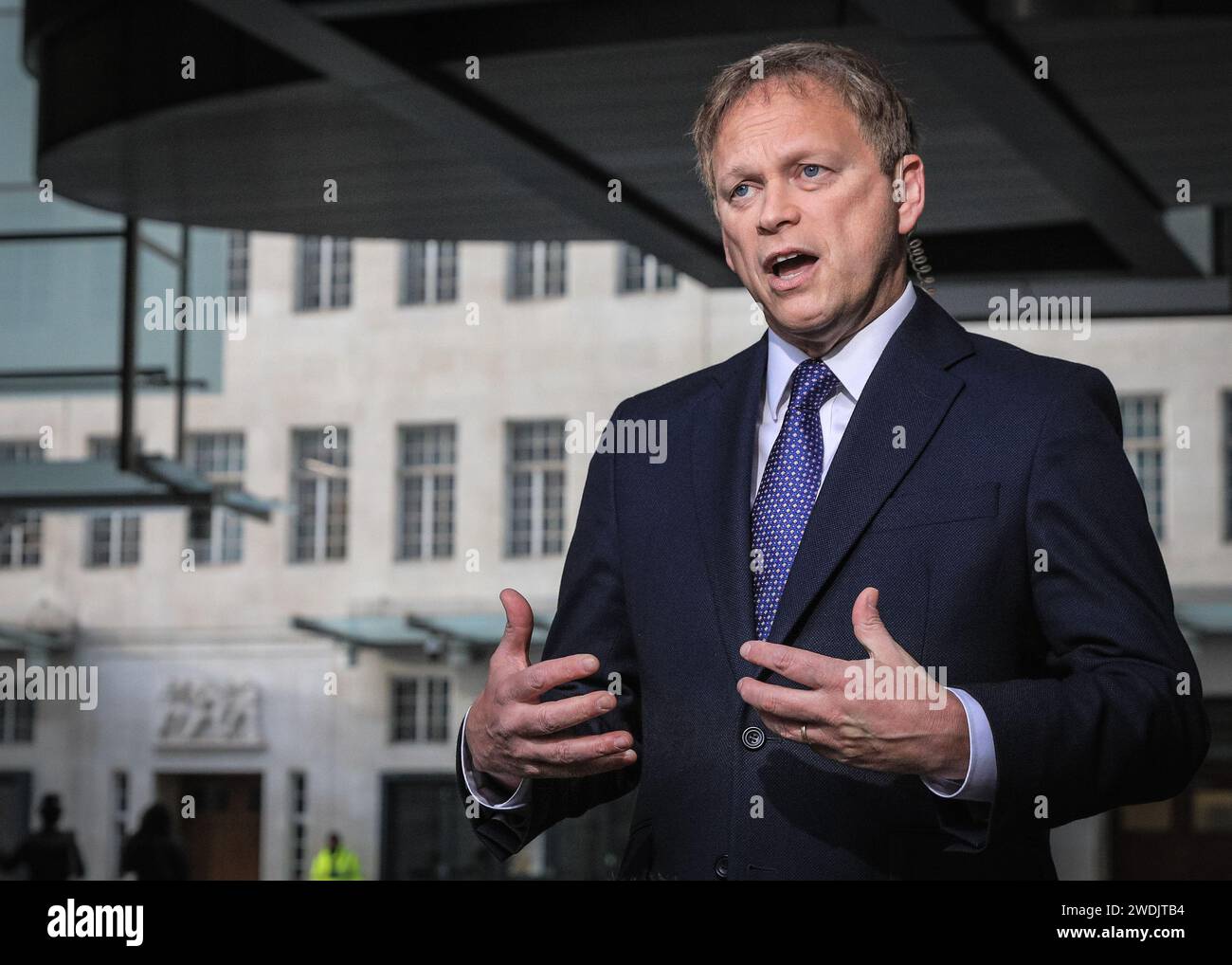 London, UK. 21st Jan, 2024. Grant Shapps, MP, Secretary of State for ...