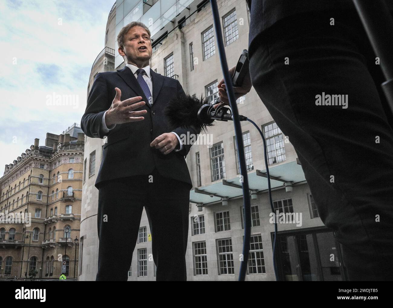 London, UK. 21st Jan, 2024. Grant Shapps, MP, Secretary of State for ...