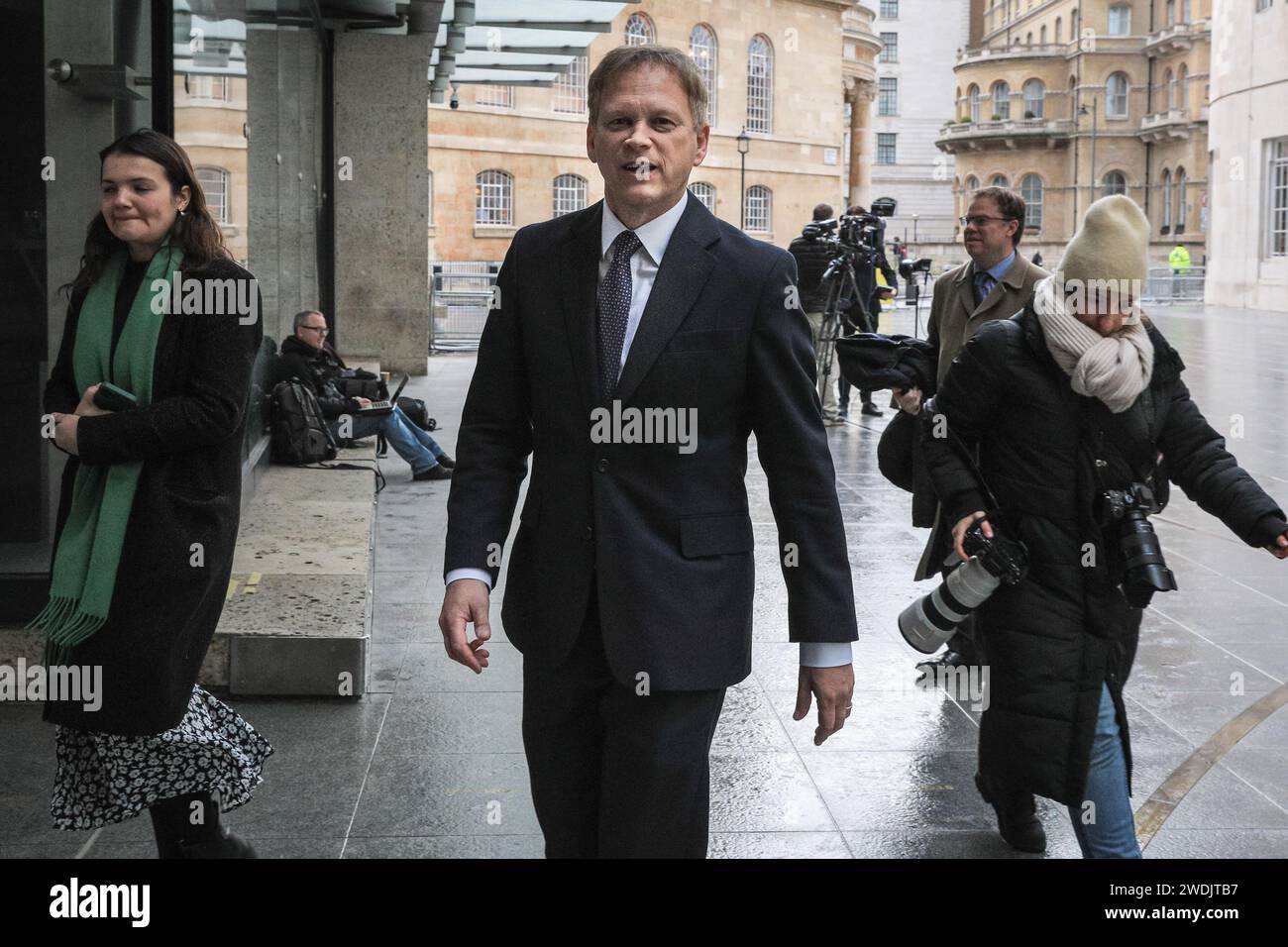 London, UK. 21st Jan, 2024. Grant Shapps, MP, Secretary of State for ...