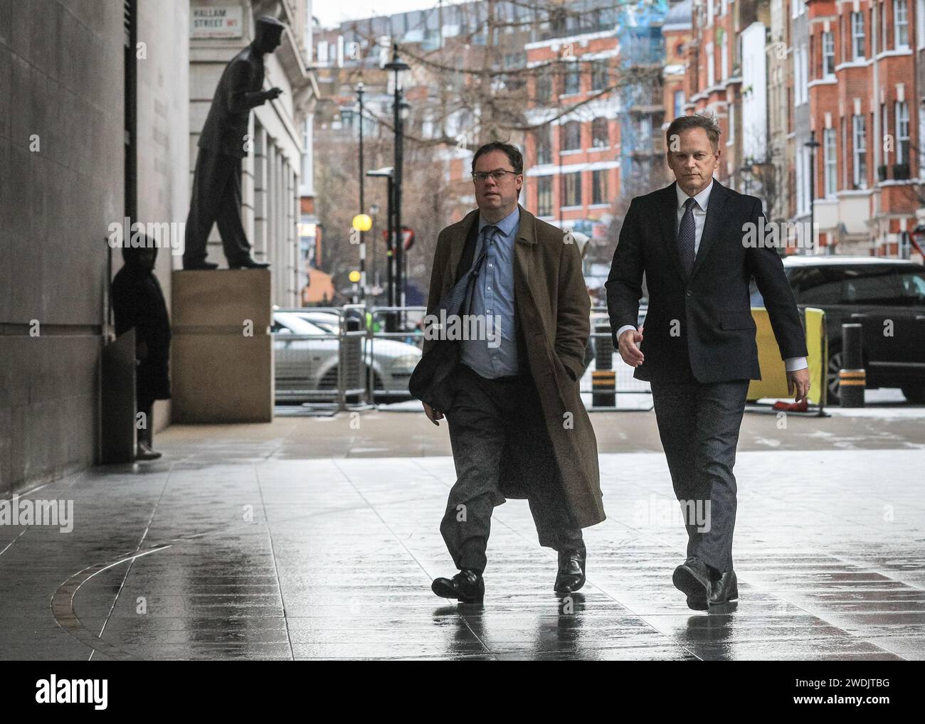 London, UK. 21st Jan, 2024. Grant Shapps, MP, Secretary of State for ...