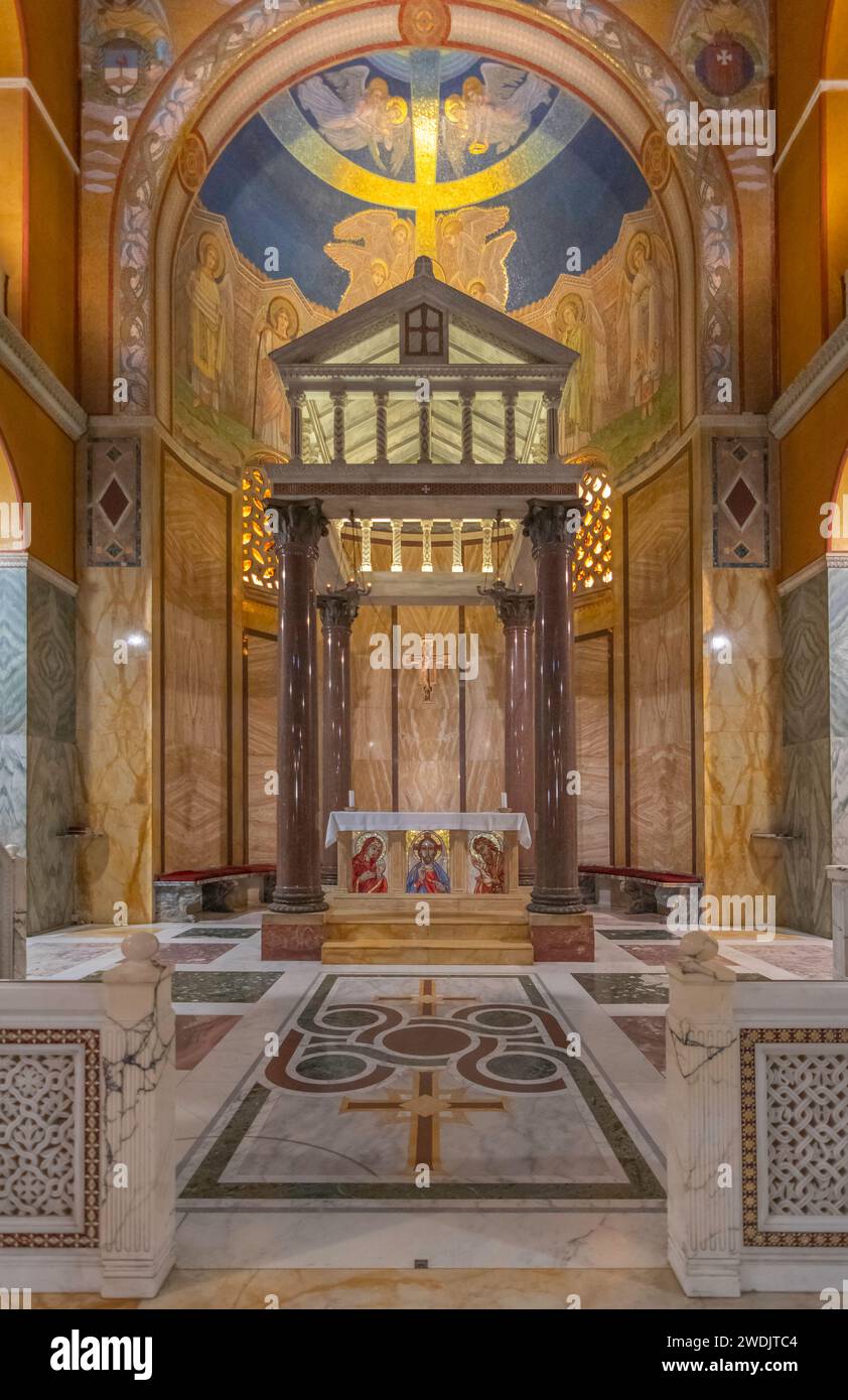 Rome, Italy - July 26, 2023: Interior of the Church of Argentina Santa ...