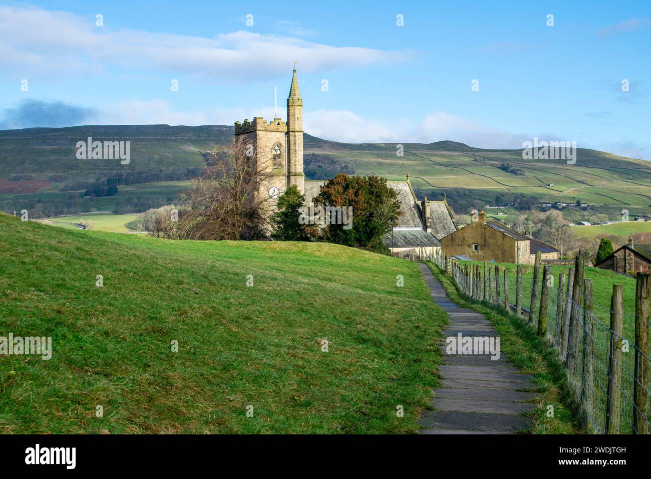 Pathway to the Church Stock Photo - Alamy