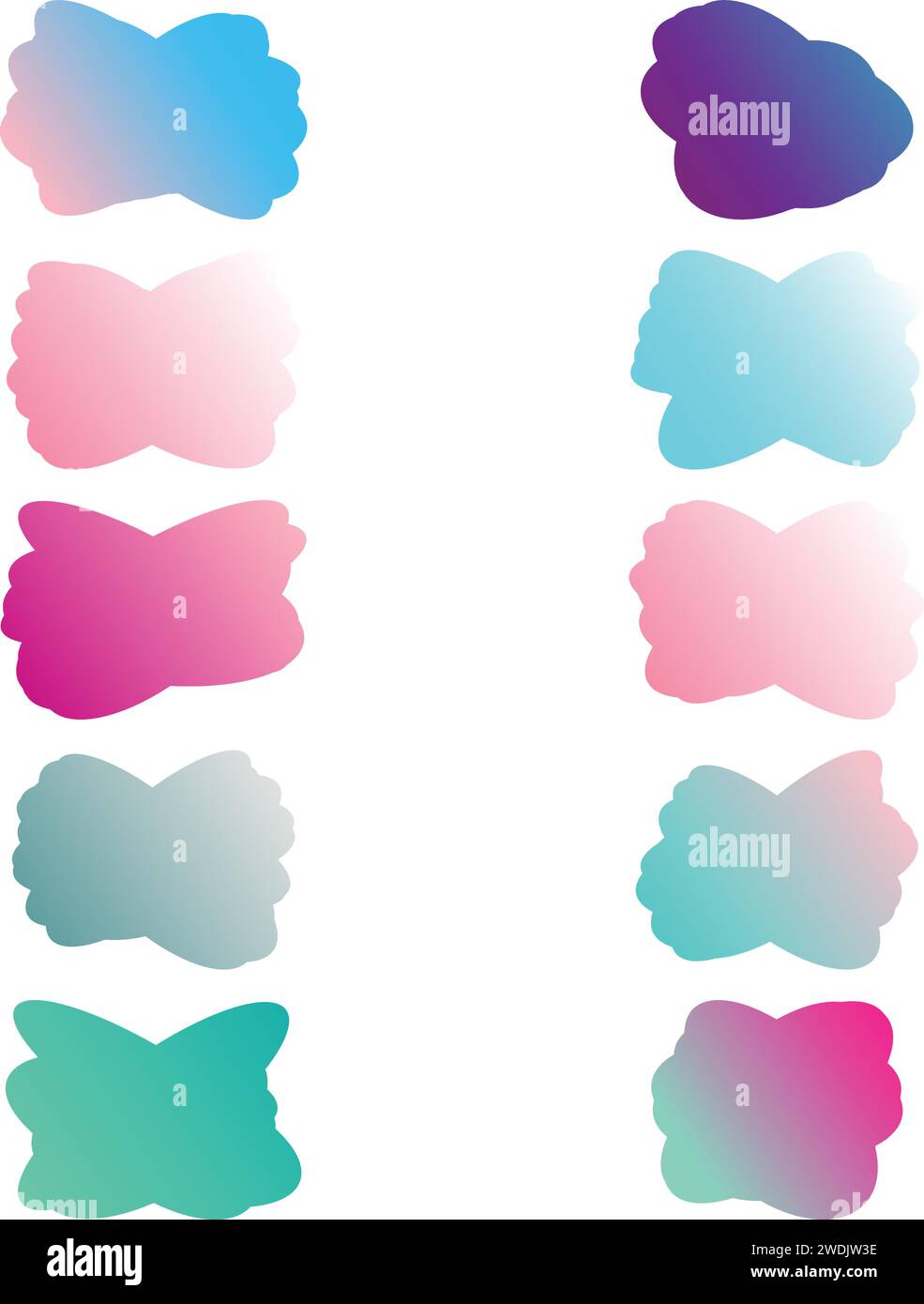 A simple cut out transparent gradient cloud speech bubble shape design ...