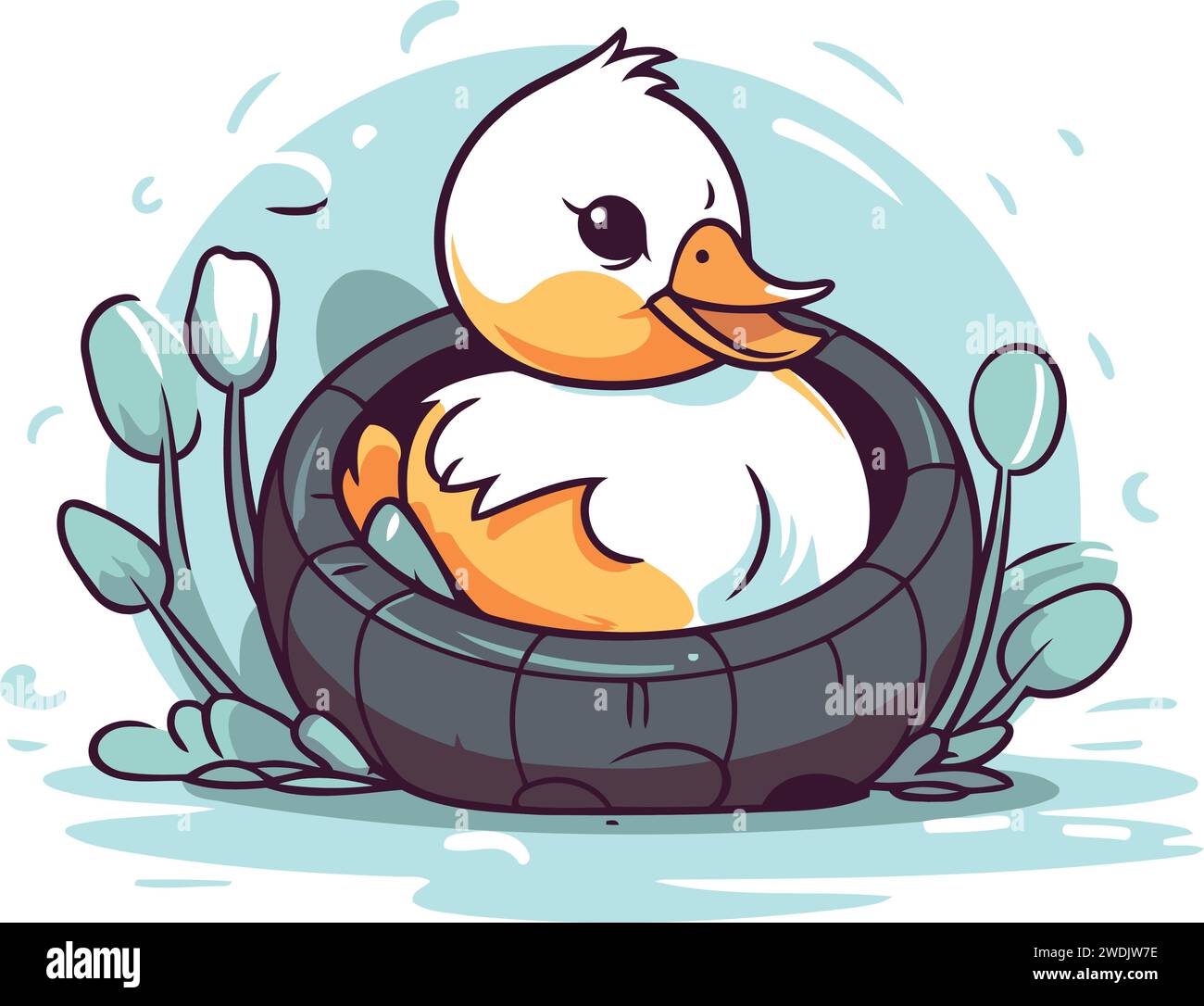 Swimming pool cartoon Stock Vector Images - Alamy