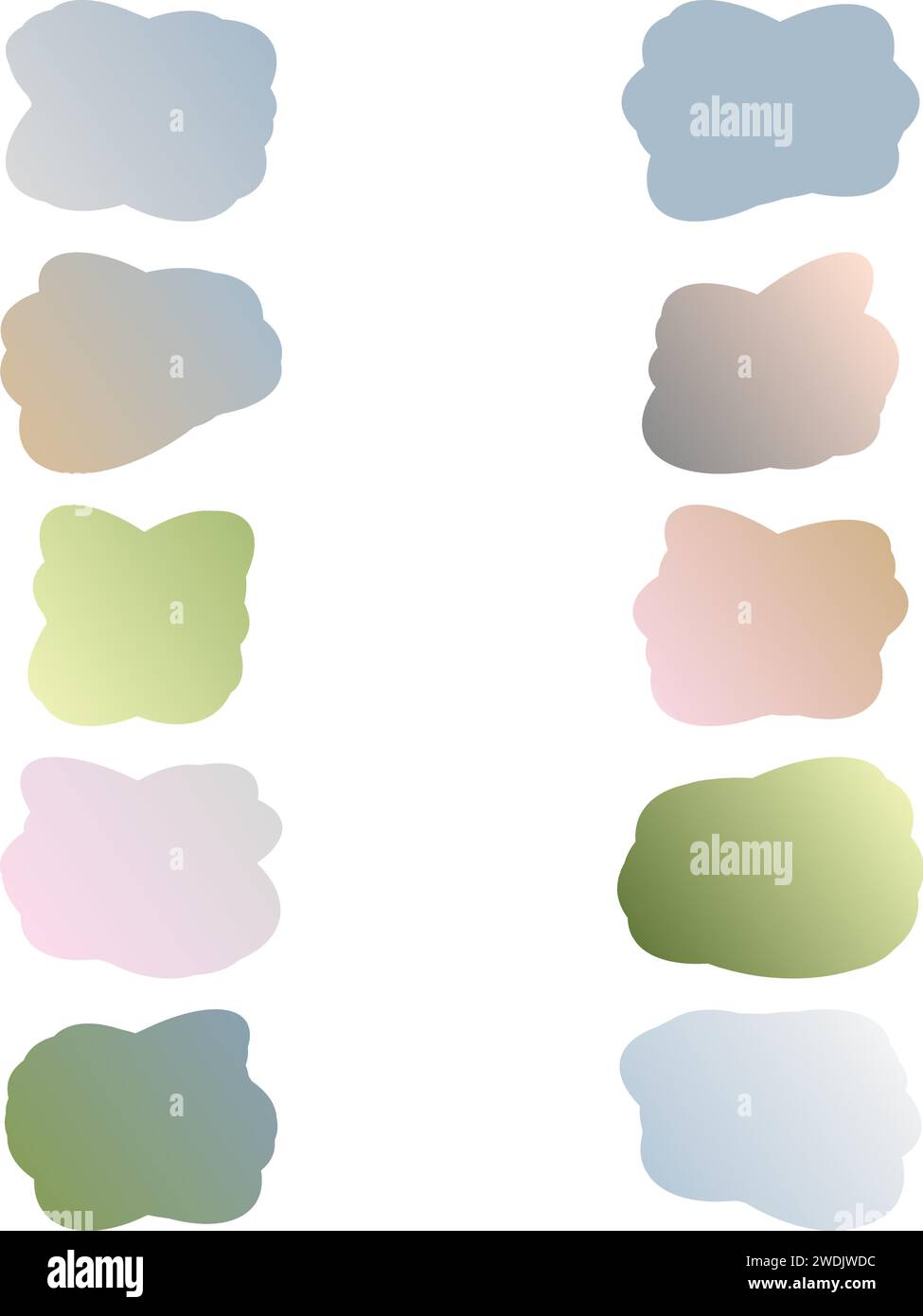 A simple cut out transparent gradient cloud speech bubble shape design ...