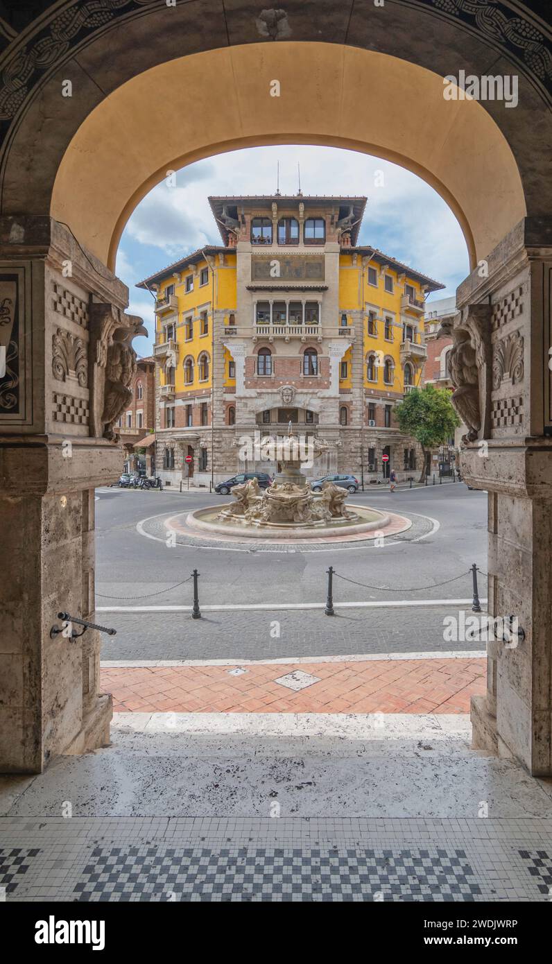 Coppedè district in rome, it is a complex of buildings with very ...