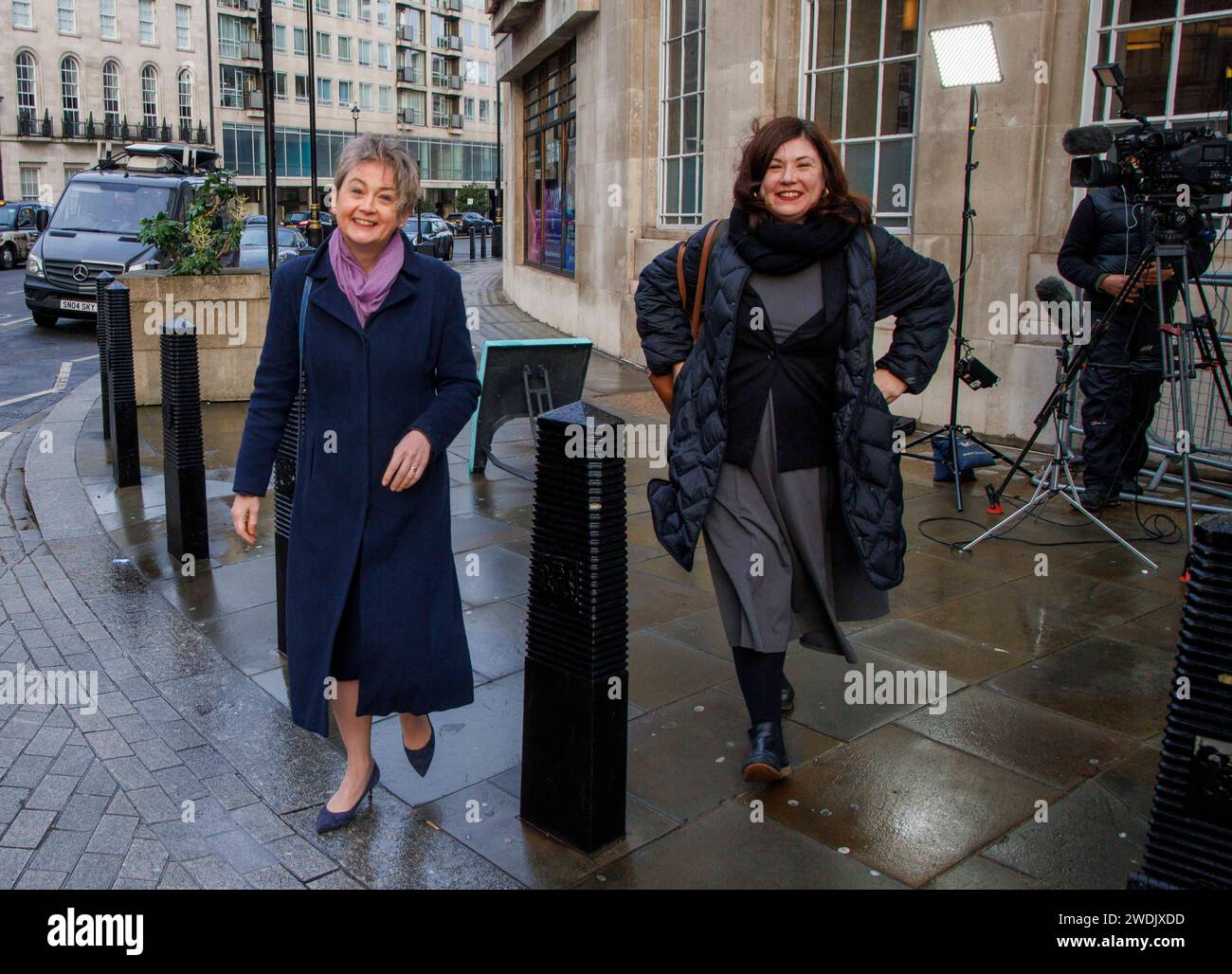 London, UK. 21st Jan, 2024. Shadow Home Secretary, Yvette Cooper, at ...