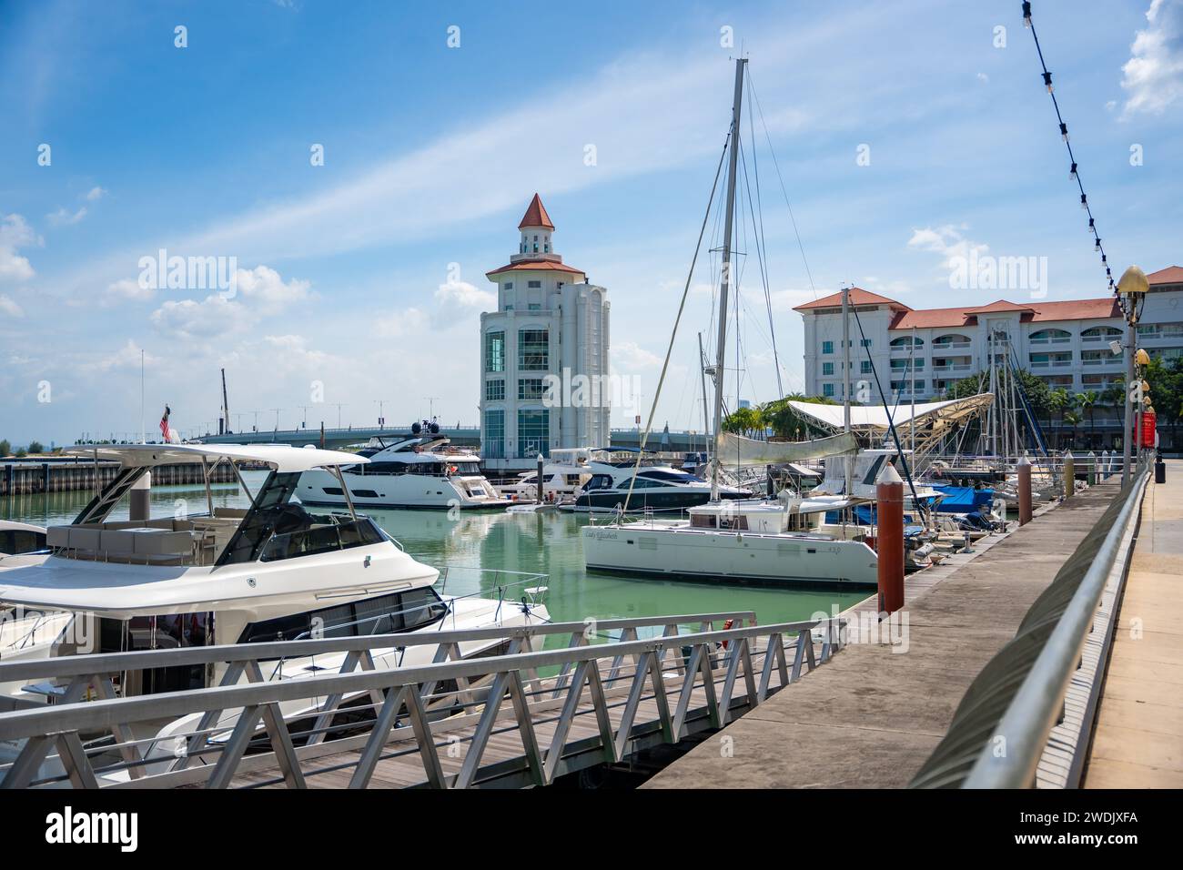Georgetown, Malaysia - December 18, 2023: Private boat and yacht ...
