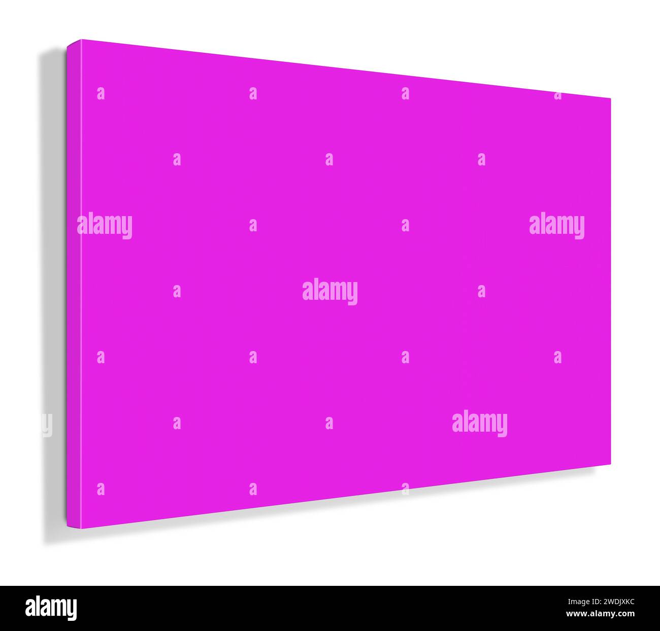 Magenta Canvas Wraps template for presentation layouts and design. 3D ...
