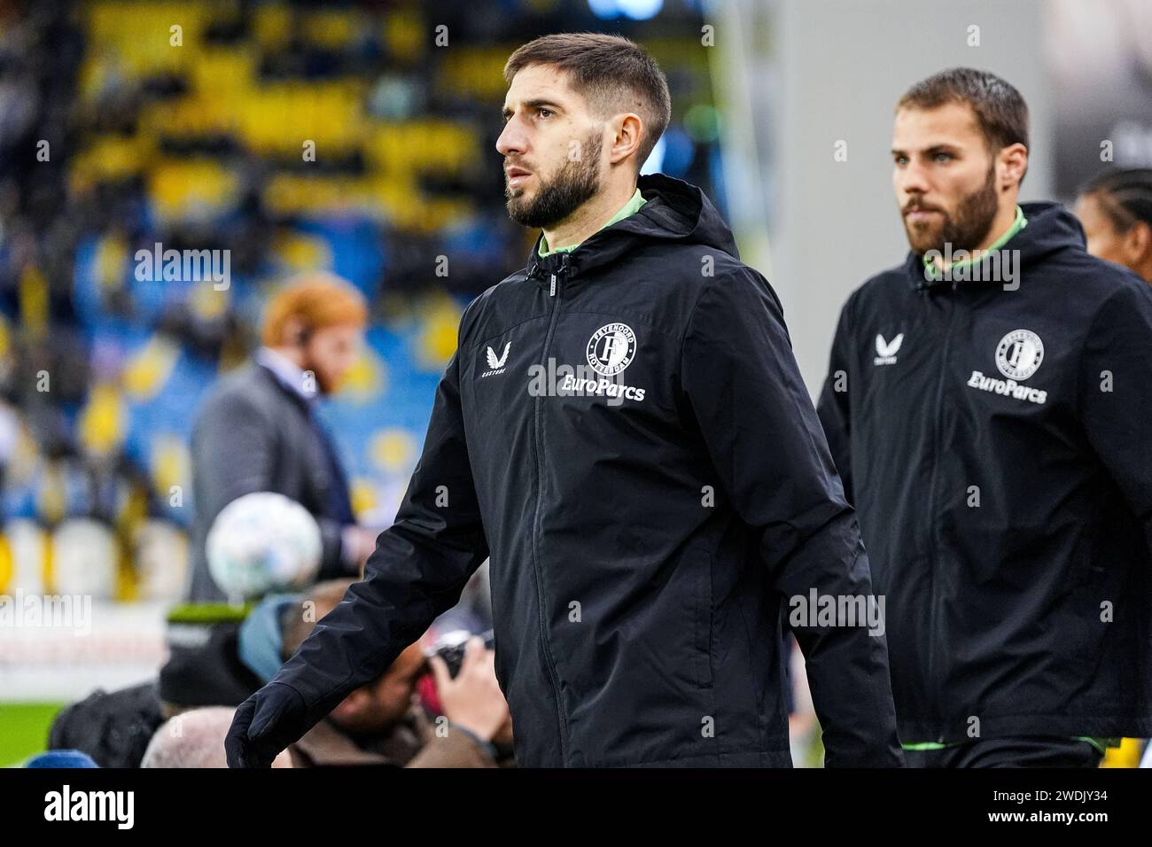 Arnhem, The Netherlands. 21st Jan, 2024. Arnhem - Luka Ivanusec of Feyenoord during the ...
