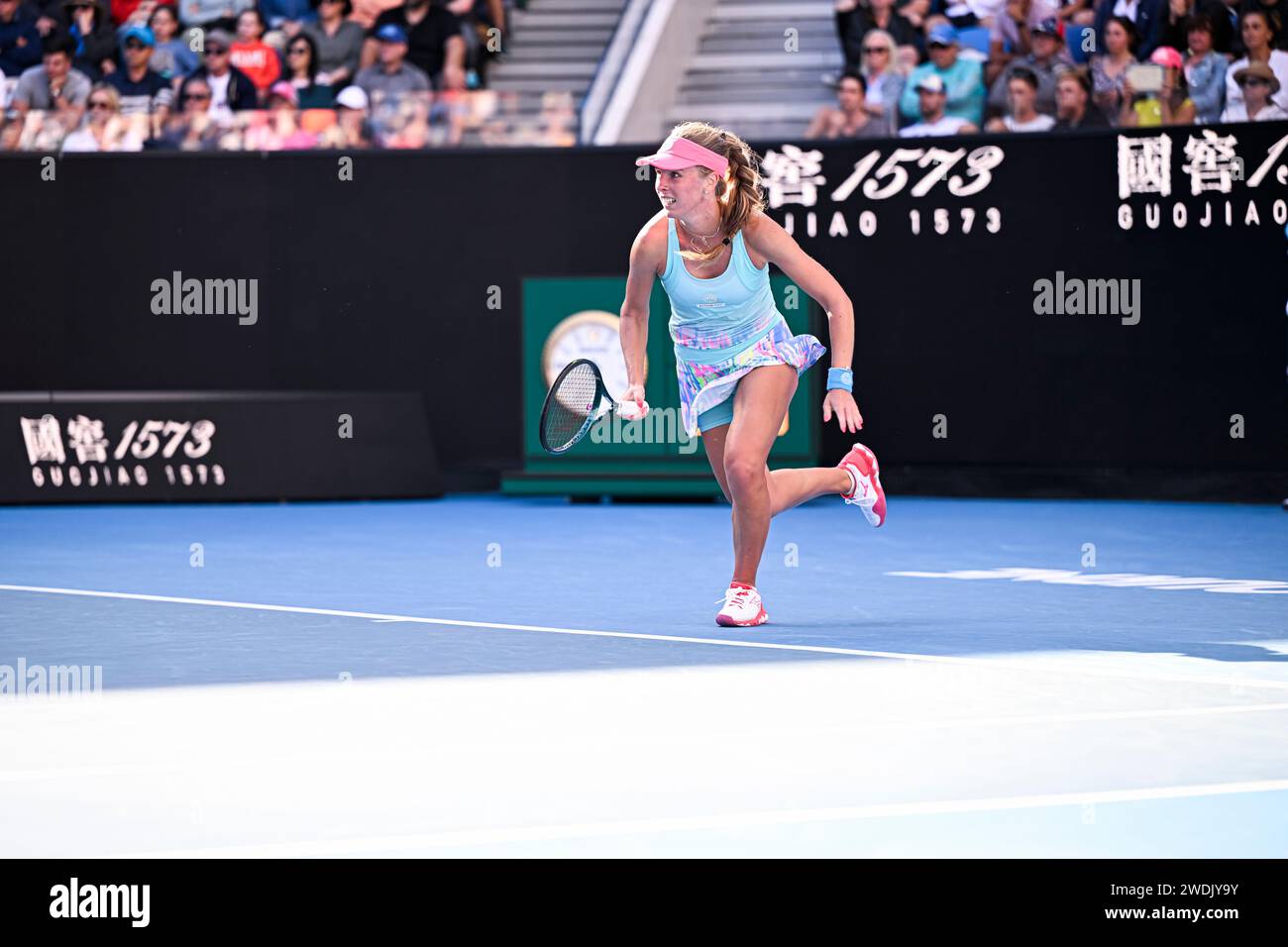Magdalena Frech during the Australian Open AO 2024 Grand Slam tennis ...