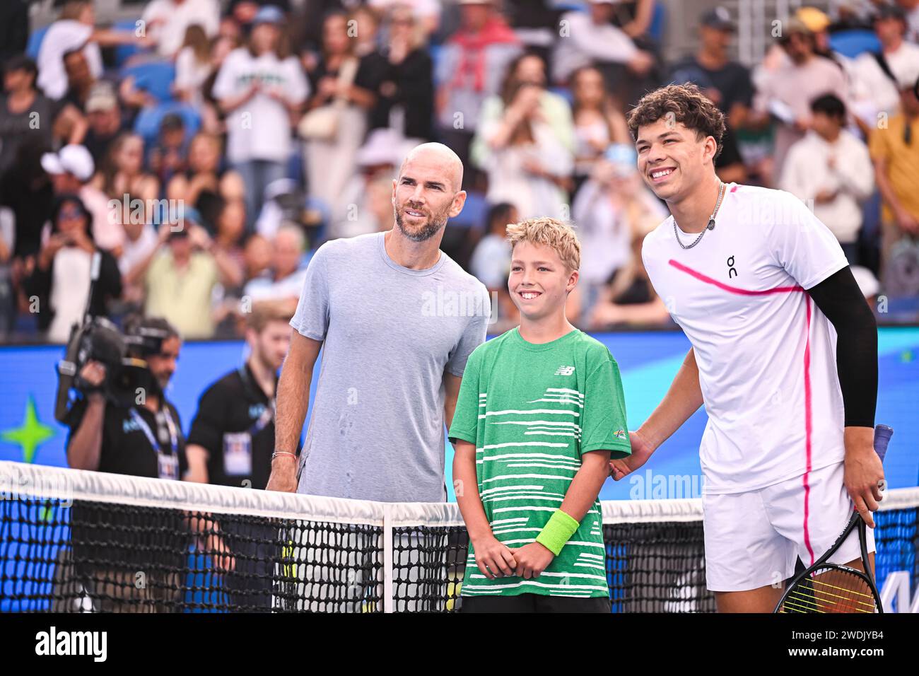 Benjamin Ben Shelton and Adrian Mannarino during the Australian Open AO ...