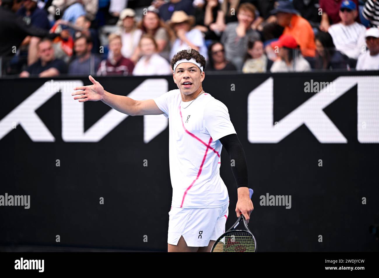 Benjamin Ben Shelton of USA during the Australian Open AO 2024 Grand ...