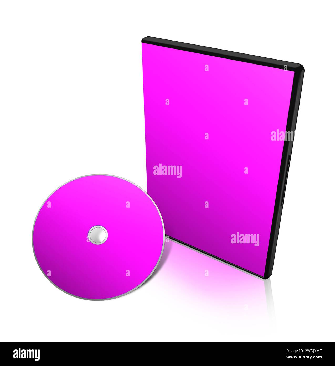 DVD box blank template magenta for presentation layouts and design. 3D ...