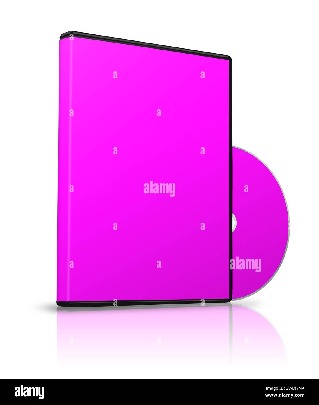 DVD box blank template magenta for presentation layouts and design. 3D ...