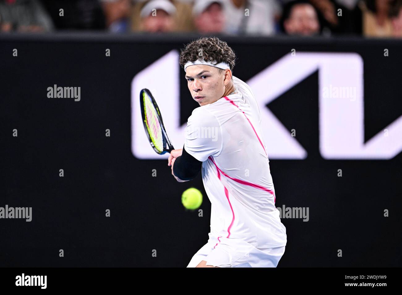 Melbourne, Australie. 19th Jan, 2024. Benjamin Ben Shelton of USA ...
