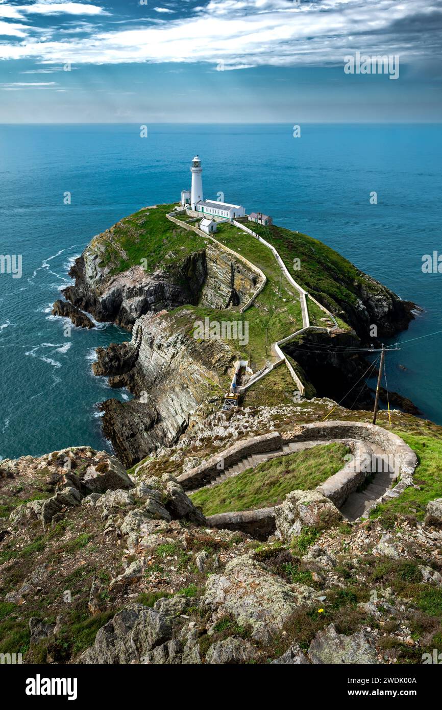Spectacular Path With Steep Steps To South Stack Island With South ...