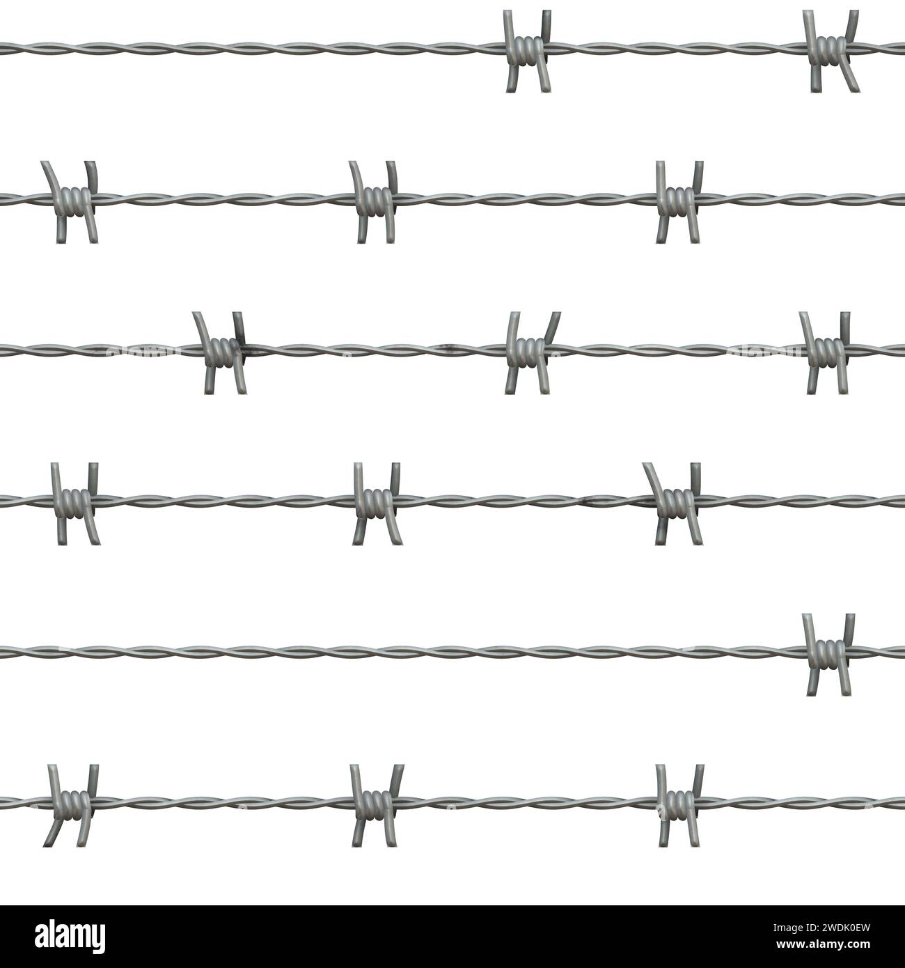 Seamless background barbed wires set. Protective boundary. Protection ...