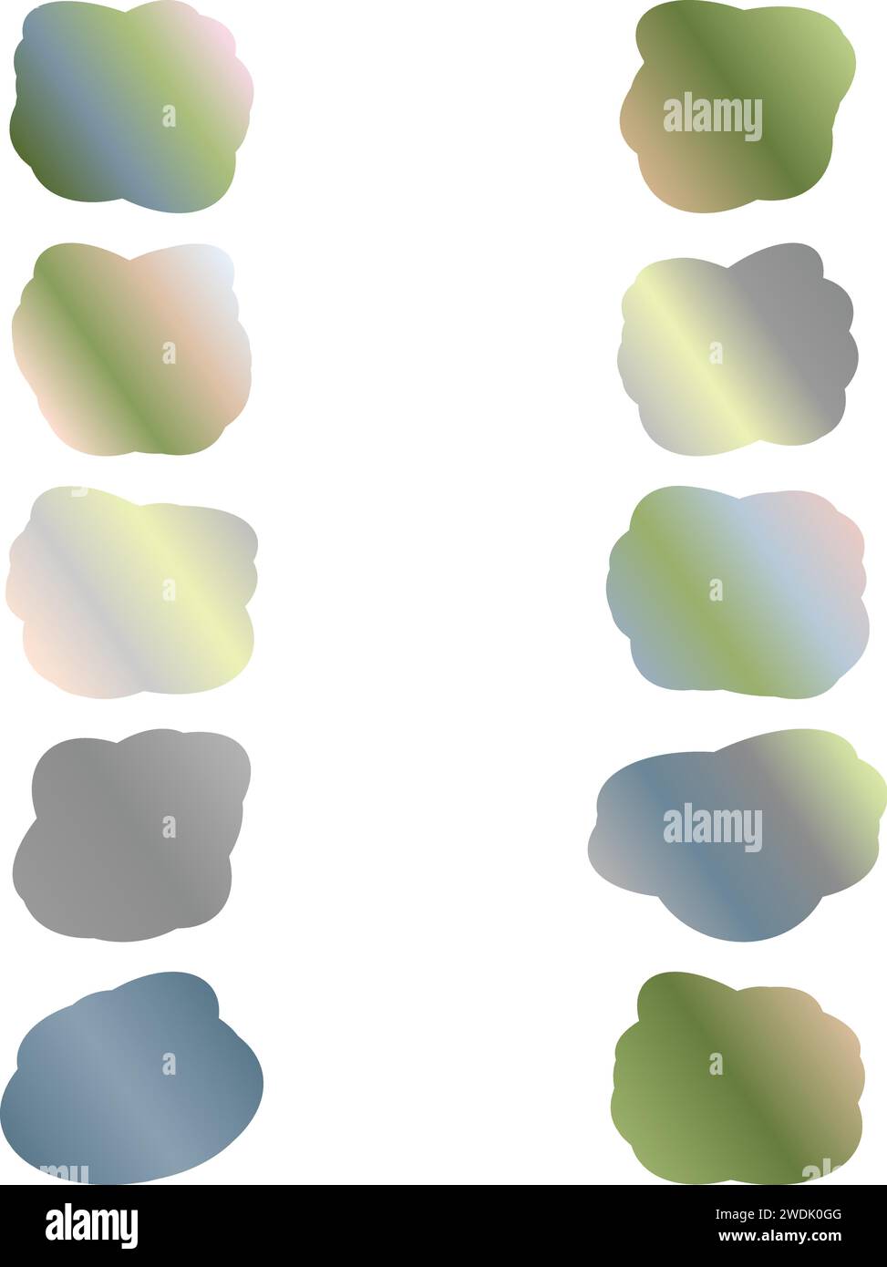 A simple cut out transparent gradient cloud speech bubble shape design ...