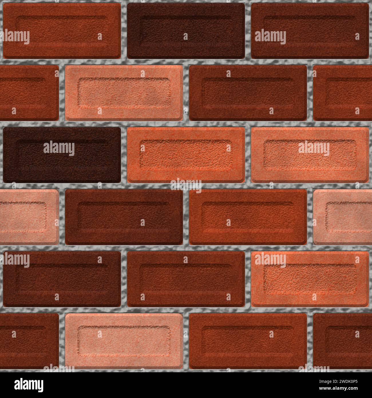 Brick drawing. Colorful brick wall seamless background- texture pattern ...