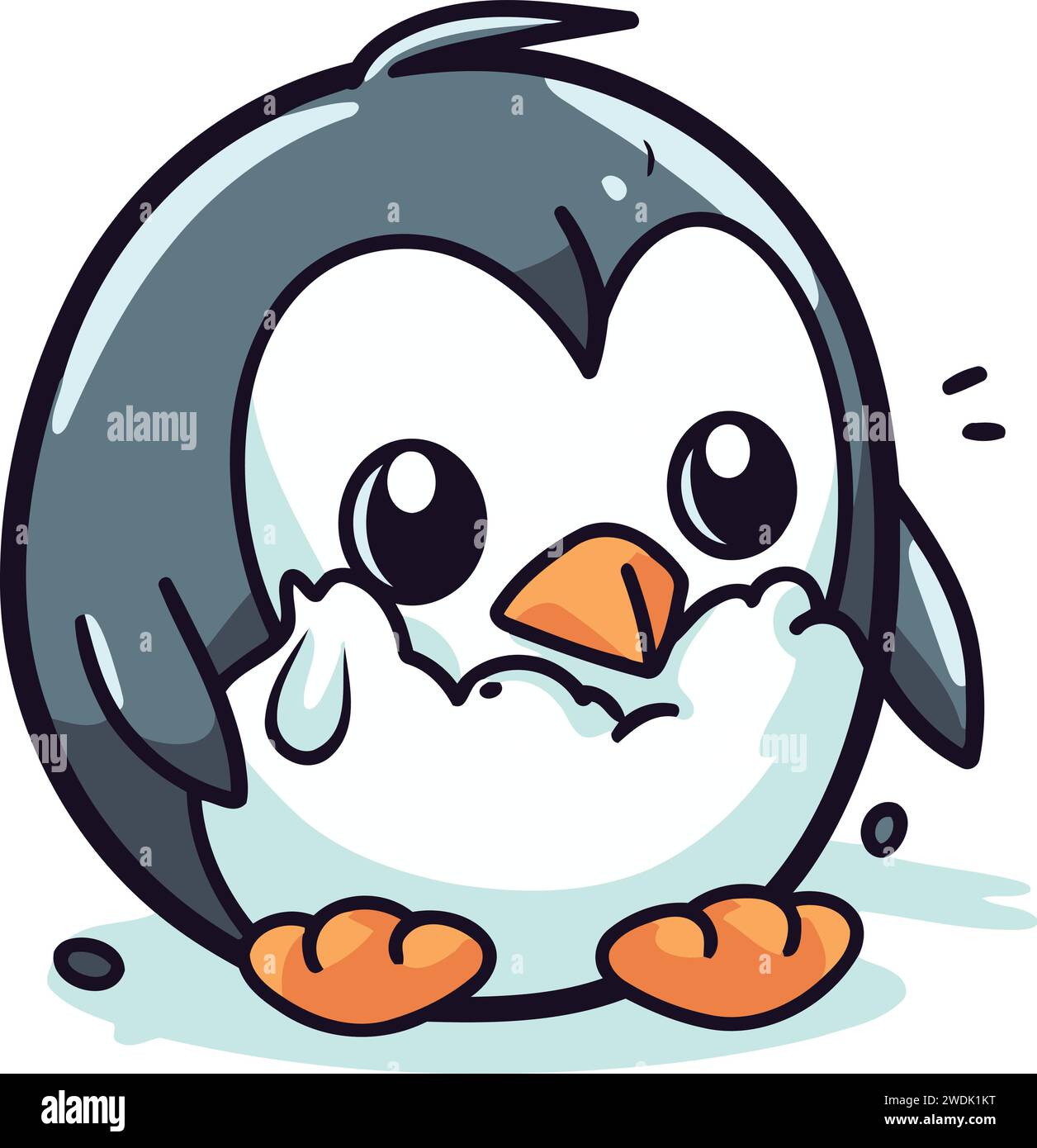 Crying emoji outline hi-res stock photography and images - Alamy