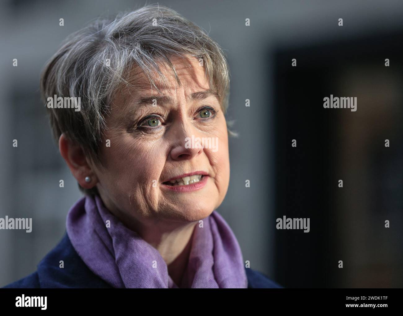 London, UK. 21st Jan, 2024. Yvette Cooper, MP, Shadow Home Secretary ...