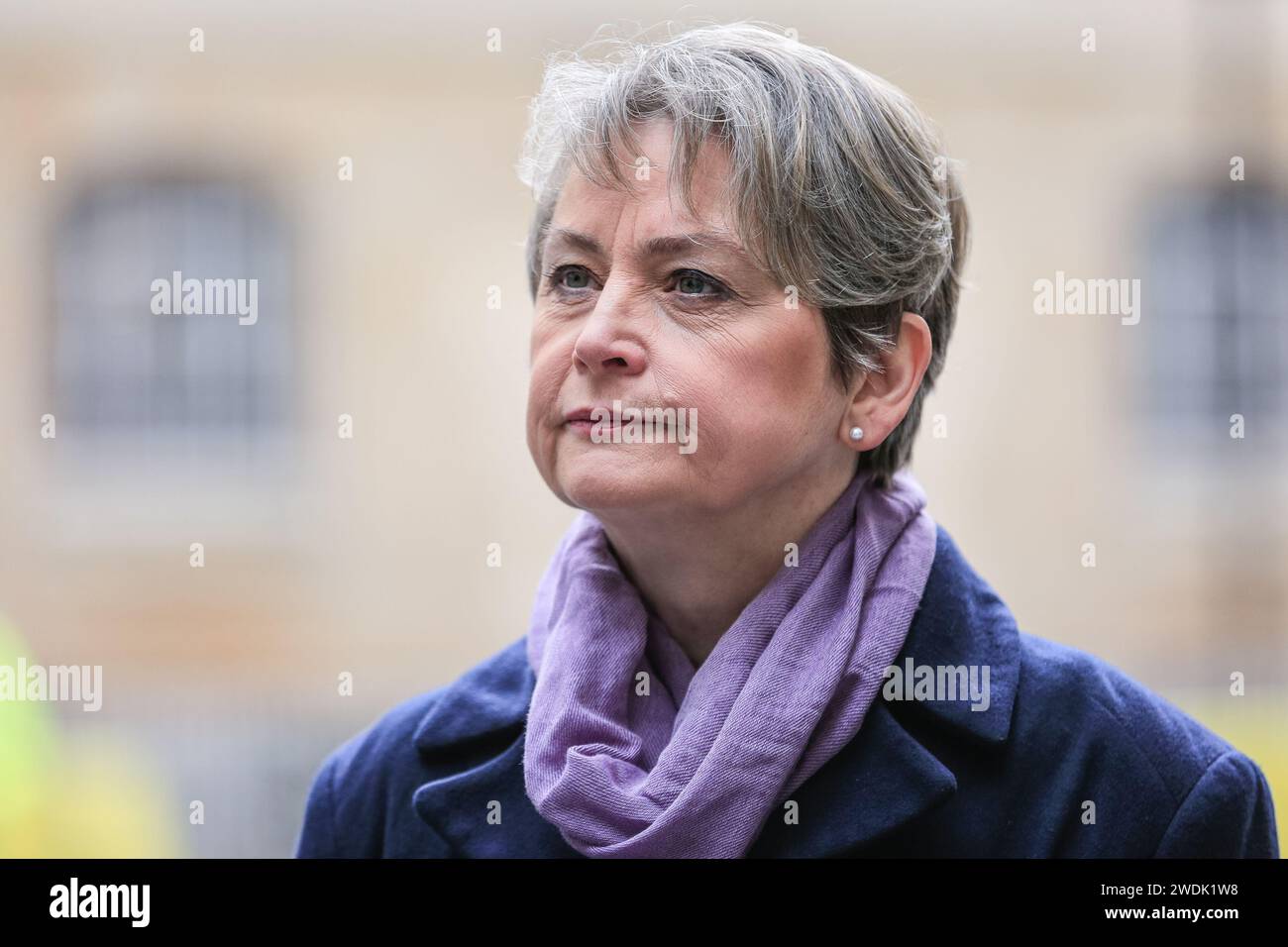 London, UK. 21st Jan, 2024. Yvette Cooper, MP, Shadow Home Secretary ...