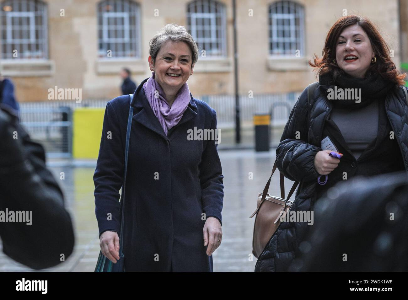 London, UK. 21st Jan, 2024. Yvette Cooper, MP, Shadow Home Secretary ...