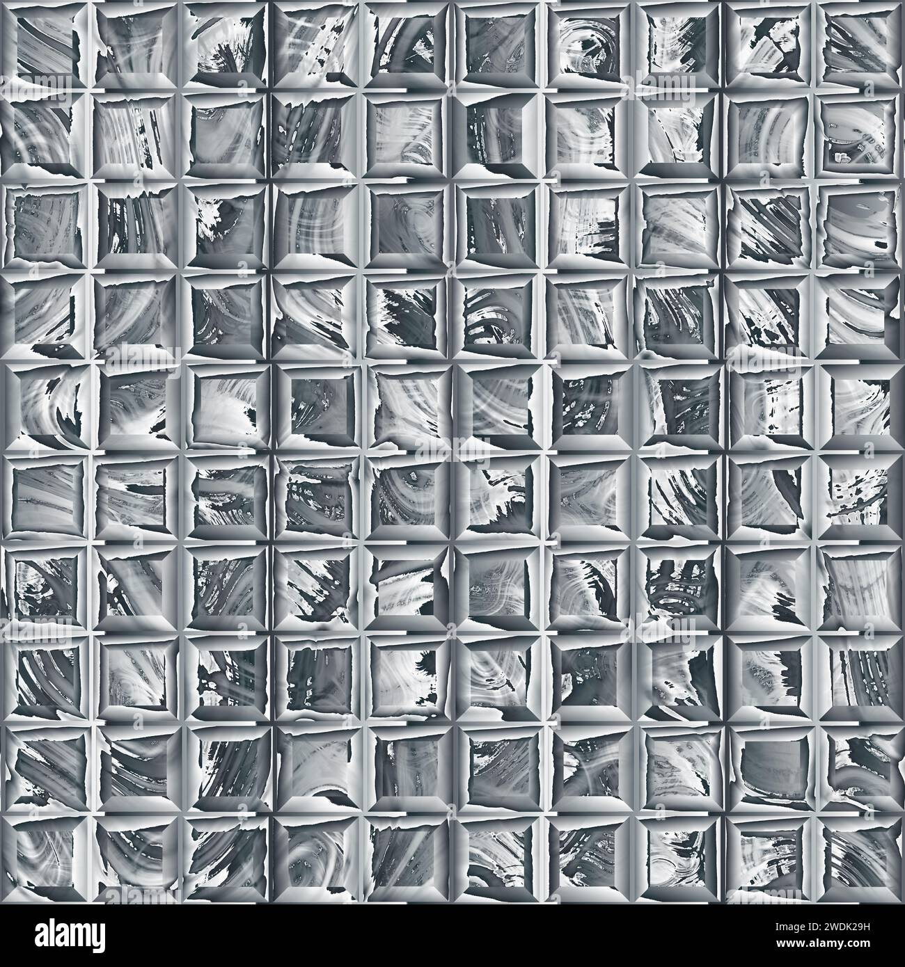 Seamless tiled wallpaper. Abstract gray tiling geometric texture. Light ...