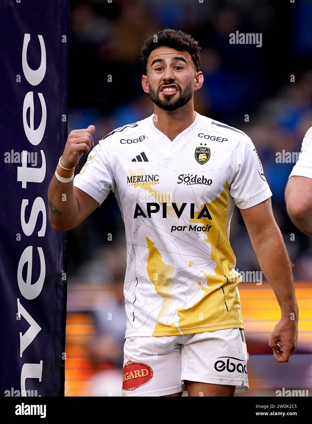 La Rochelle's Antoine Hastoy during the Investec Champions Cup pool 4 ...