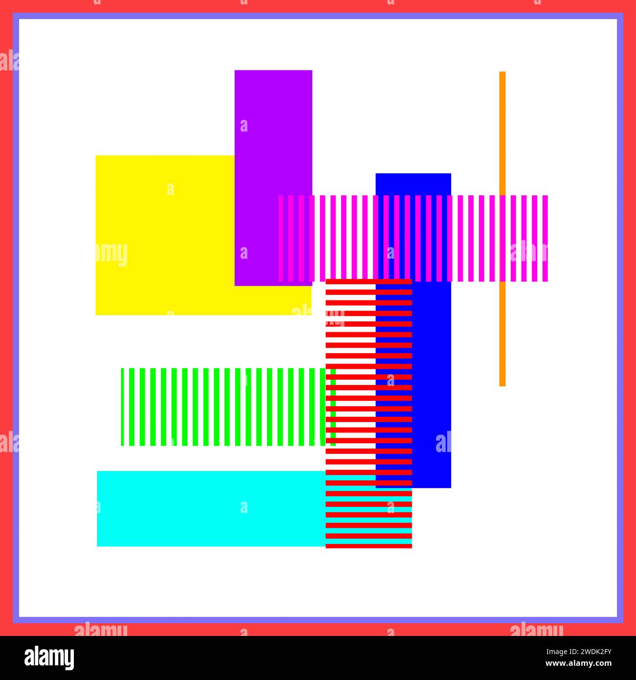 Brutalist abstract shape sticker hi-res stock photography and images ...