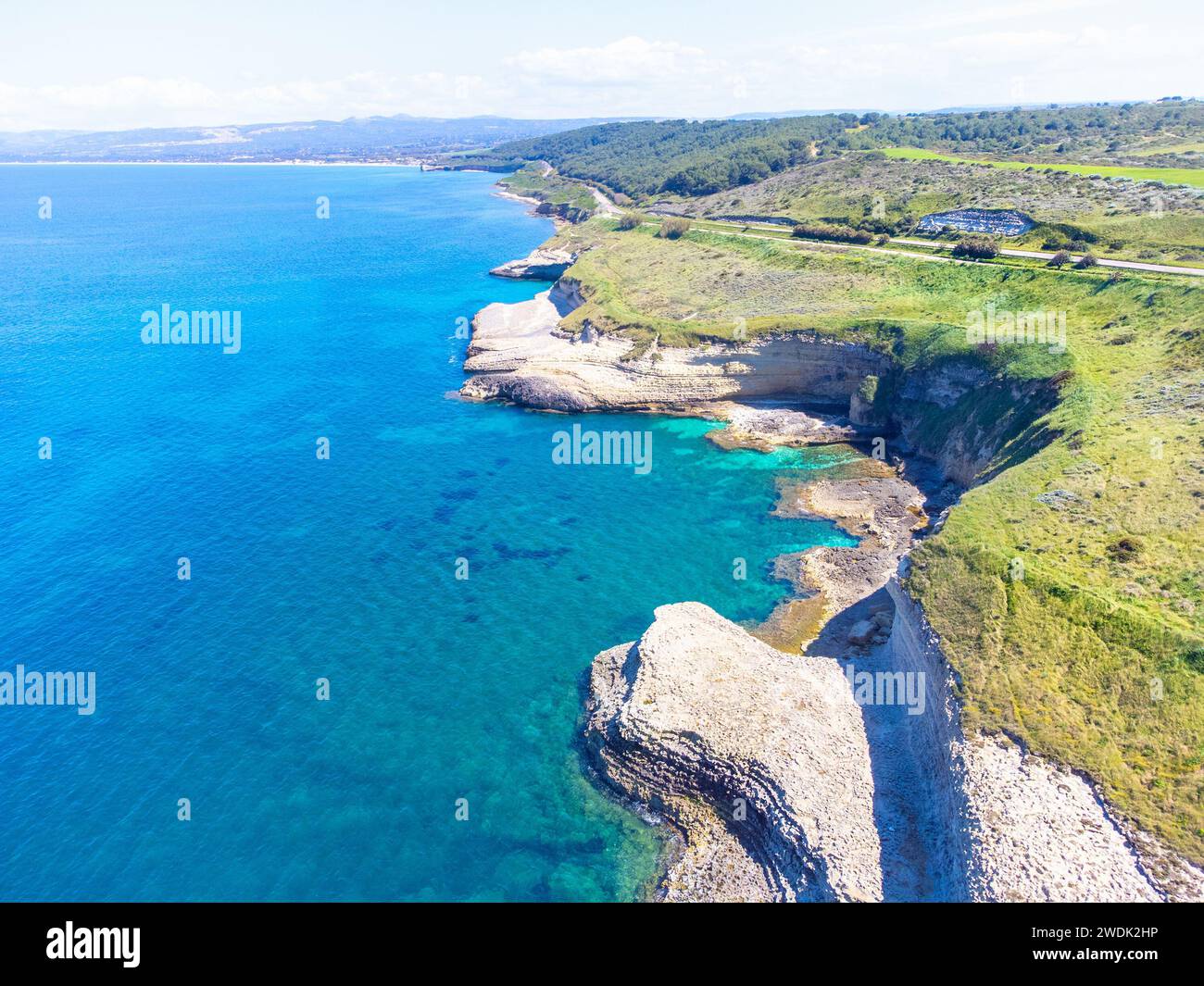 Aerial view porto torres rocky hi-res stock photography and images - Alamy