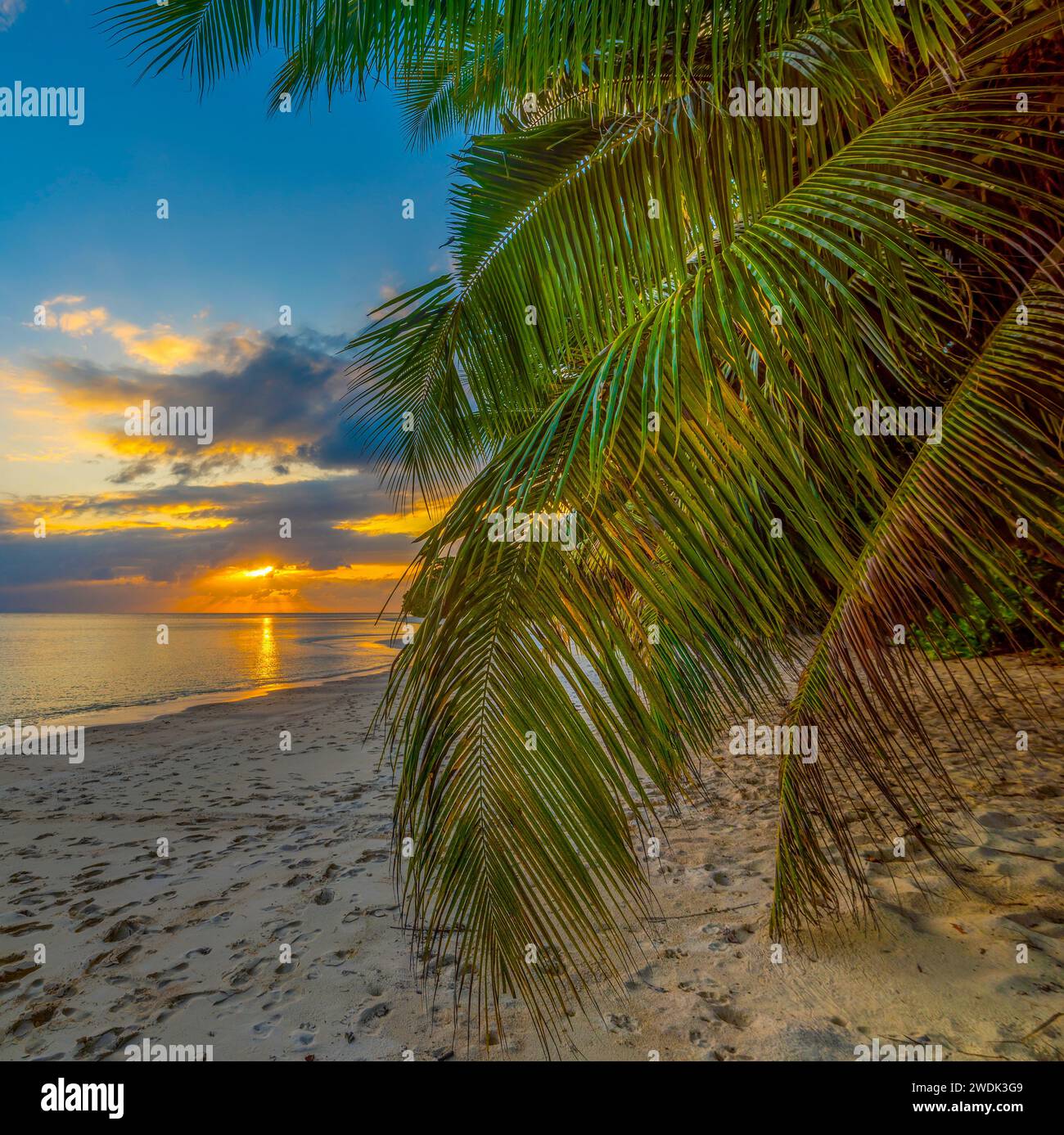 Beautiful sunset in praslin hi-res stock photography and images - Alamy